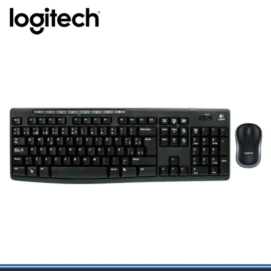KIT LOGITECH MK270 TECLADO MULTIMEDIA + MOUSE WIRELESS BLACK USB (PN ...