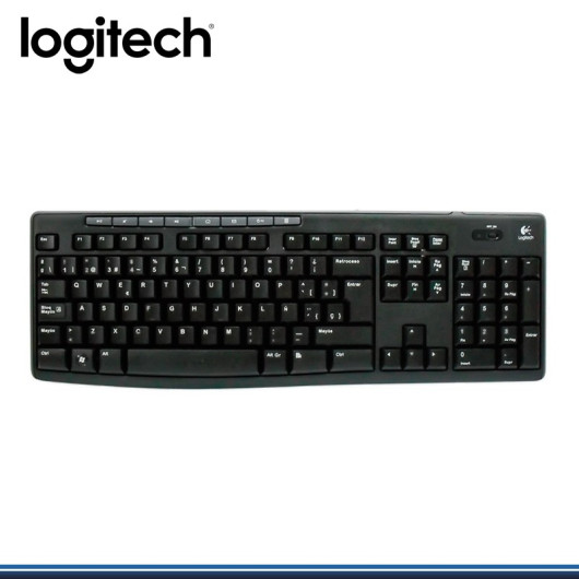 KIT LOGITECH MK270 TECLADO MULTIMEDIA + MOUSE WIRELESS BLACK USB (PN ...