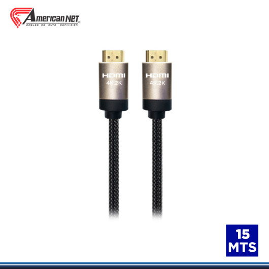 CABLE AMERICAN NET HDMI A HDMI DE 15 METROS VERSION 2.0