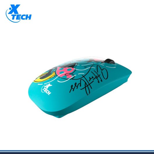 MOUSE XTECH EDICION MINNIE MOUSE AGUA MARINA CONEXION WIRELESS (PN:XTM ...