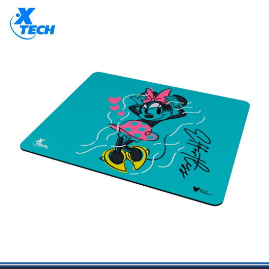 PAD MOUSE XTECH EDICION MINNIE MOUSE AGUA MARINA DIMENSIONES 22x18cm (PN:XTA-D100MM)