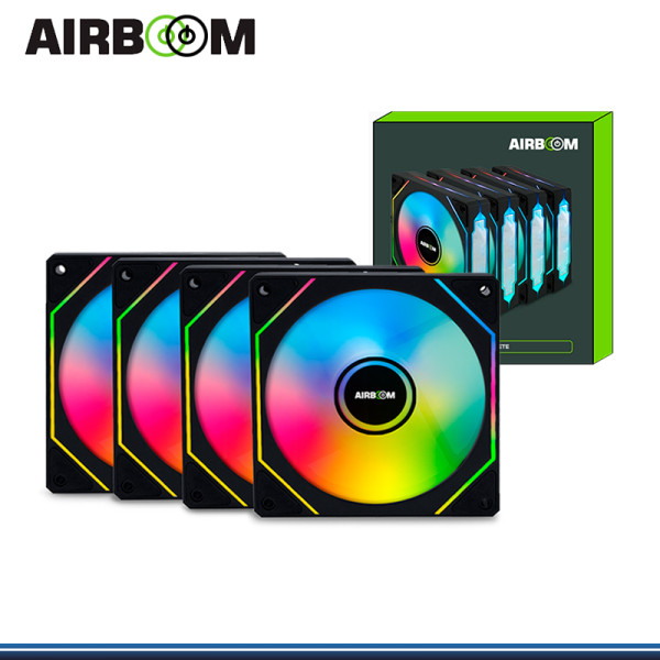 AIRBOOM VEKTOR AB 201 ARGB LED 4 COOLER PARA CASE